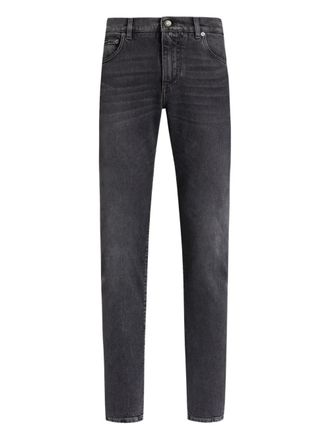 Dolce & Gabbana Jeans mit Logo-Applikation - Grau