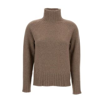Max Mara Femme, Pulls, Brun, Taille: 38 FR Pull &agrave; col roul&eacute; Mantova