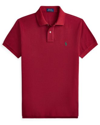 Ralph Lauren Piqu&eacute;-Poloshirt mit Logo-Stickerei, Custom Slim Fit in