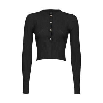Pinko Stilvolles Strickoberteil - - Knitwear - Damen - Schwarzk - XS