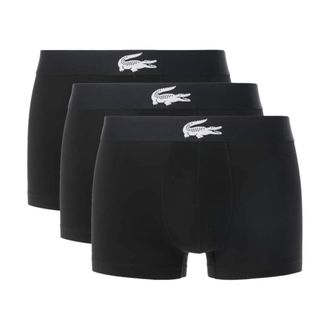 Lacoste Homme, Sous-v&ecirc;tements, Noir, Taille: M Tripack Boxers en Coton Stretch