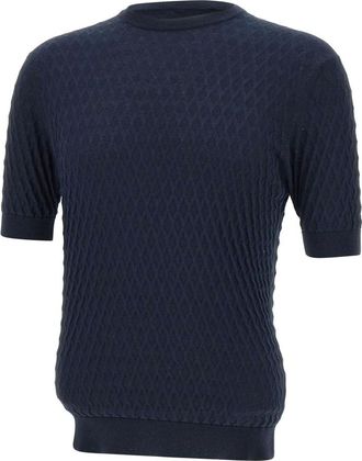 FILIPPO DE LAURENTIIS Homme, Pulls, Bleu, Taille: XL Roundneck