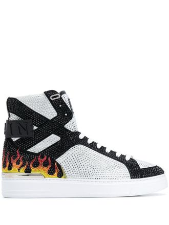 Philipp Plein baskets montantes Money Beast - Blanc
