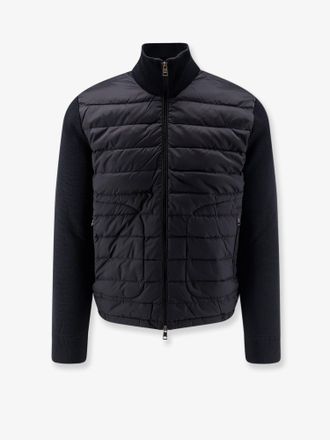 Moncler Down Jacket with virgin wool blend inserts - MONCLER - gender_Man