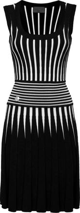 Philipp Plein Femme, Robes, Noir, Taille: 38 FR Knit Dress