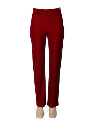 Moschino Panne Velvet Trousers - Red