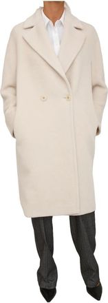 Max Mara Femme, Manteaux, Blanc, Taille: 42 FR Cappotto