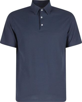 Zanone Homme, Tops, Bleu, Taille: 3XL Polo MM Ice Cotton