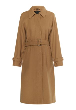 Dreimaster Dreimaster &Uuml;bergangsmantel aus Wollgemisch Damen Sand