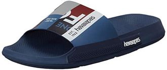 Havaianas Slide Print, Sandale Mixte, Indigo Blue, 33/34 EU
