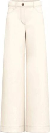 Marella Femme, Pantalons, Beige, Taille: 40 FR Wide Pantalons