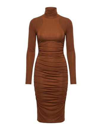 Elisabetta Franchi Robe Au Genou - Marron