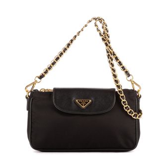 Prada Crossbody Bags - Chain Crossbody Pouch - Gr. unisize - in Schwarz - f&uuml;r Damen