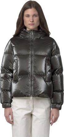 K-Way Femme, Vestes, Vert, Taille: 36 FR Lethille Thermo Pearly