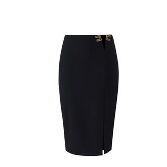Elisabetta Franchi Femme, Jupes, Noir, Taille: 40 FR Jupe Midi
