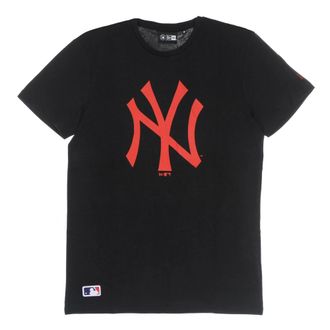New Era Homme, Tops, Noir, Taille: 2XL T-shirt avec logo Yankees Noir/Rouge