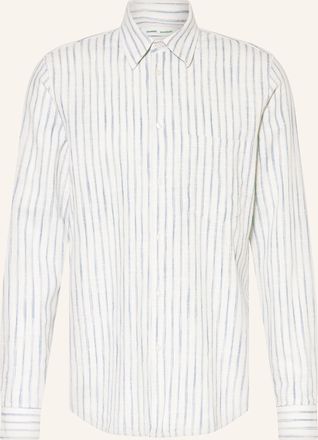 Sams&oslash;e & Sams&oslash;e Sams&oslash;e Sams&oslash;e Hemd Liam Comfort Fit Mit Leinen weiss