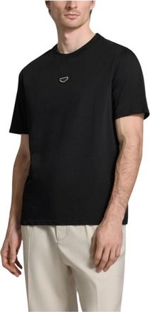 Antony Morato Homme, Tops, Noir, Taille: 2XL T-Shirt en Coton &agrave; Col Rond et Manches Courtes