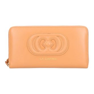 La Carrie Giant Logo Big Leather Wallet - - Accessories - Damen - Beige - ONE SIZE