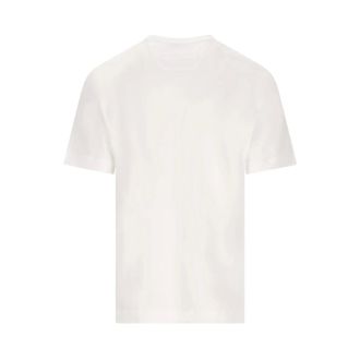 Ermenegildo Zegna Homme, Tops, Blanc, Taille: 4XL Logo Cotton Jersey T-Shirt