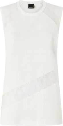 Pinko Pinko, Femme, Tops, Blanc, Taille: 38 FR Molly Knit Top