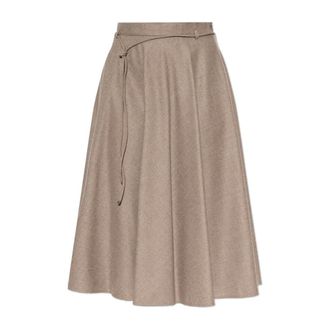 Max Mara Jupe Cashmere Califfo - Femme - Jupes - Gris - Taille: 38 FR