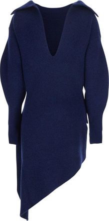 Givenchy Padded Collar Wool-Cashmere Sweater - Blue
