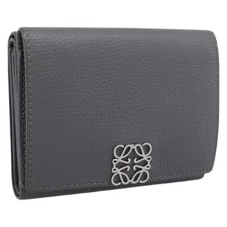 Loewe Portefeuille Trifold Pre-owned - Femme - Pre-owned - Gris - Taille: ONE Size