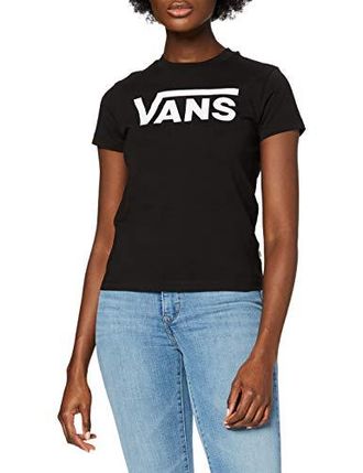 Vans Maglietta Flying V Crew T-Shirt, Noir (Black blk), XXS Femme
