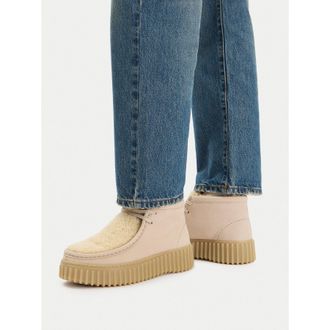Clarks Schn&uuml;rschuhe Clarks Torhill Moss 26182914 Beige