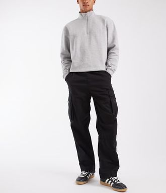 Hollister Y2k - Pantalon cargo baggy - Noir d&eacute;lav&eacute;