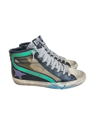 Golden Goose Slide Multicoloured High Top Sneakers Size 36