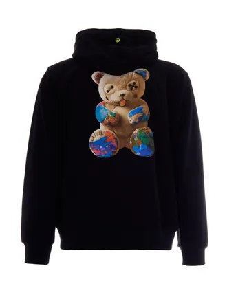 Barrow Mens Hoodie Bear Black Cotton Sweatshirts Sweater