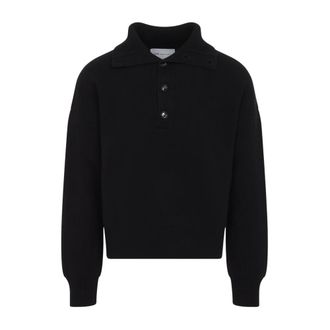 Ami Pullover mit hohem Kragen - - Knitwear - Herren - Schwarzk - M