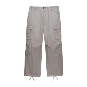 Msgm Graue Cargo-Hose mit Kordelzug - - Trousers - Herren - Grau - M
