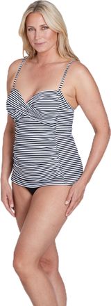 Sunflair Tankini Tankini-Set - Tankini mit verstellbaren Tr&auml;gern und klassischem Schwarz-Wei&szlig;-Design - mit Schalen und verstellbaren Tr&auml;gern - klassischer brei
