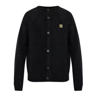 American Vintage Cardigan mit Logo-Patch - - Knitwear - Herren - Schwarzk - XL