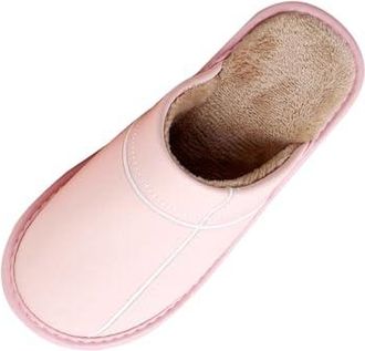 Generic Pantoufles dhiver en Coton imperm&eacute;ables pour Femmes, Chaudes et Confortables,Rose,35 EU