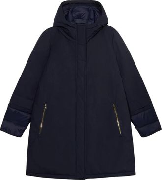 Oltre Femme, Manteaux, Bleu, Taille: 38 FR Parka Combin&eacute;e