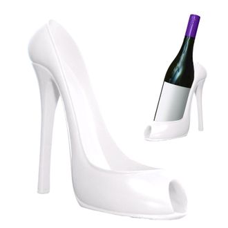 Generico Viel Weinaufbewahrung: Eleganter Schuhwein-Display mit hohem Absatz, 20,3 cm hoch, individueller Weinflaschenhalter f&uuml;r Hochzeit, Party und Dekoration