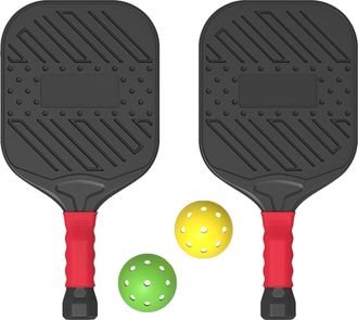 Generico Gurkenschaufel, Gurkenkugel-Set - Set mit 2 Pickelball-Schlägern mit verbreitertem Design - Gurkenkugel aus Glasfaser, leichte Schläger für Sportbälle
