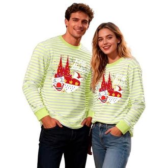 Generic T-shirt &agrave; rayures rouge et blanc pour homme et femme, sweat-shirt ray&eacute; &agrave; col rond, t-shirt basique rouge et blanc, &agrave; rayures, costume de marin, costum