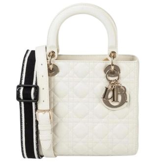 Dior Pre-owned Cuir sacs-dior - Femme - Pre-owned - Blanc - Taille: ONE Size
