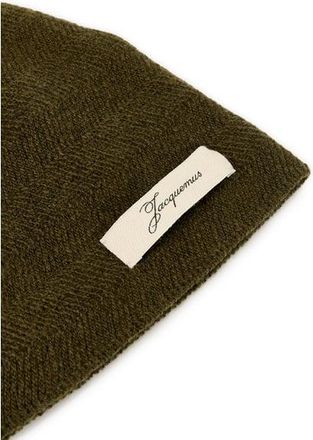 Jacquemus Bonnet chevron en laine vierge et cachemire