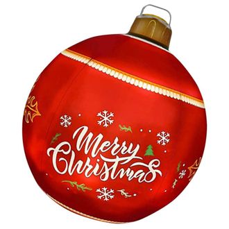BESPORTBLE Aufblasbarer Weihnachtsball als Gro&szlig;e Kugelornament f&uuml;r Drinnen und Drau&szlig;en Aufblasbare Dekoration f&uuml;r Weihnachtsfeier Passt zu Rustikalem oder Modern