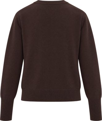 Patrizia Pepe Layered V-Panel Fine-Gauge Wool Sweater - Brown