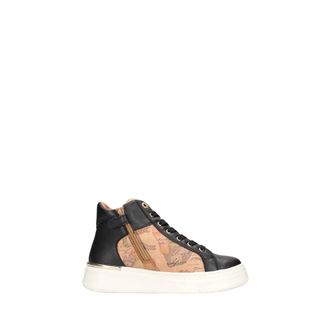 Alviero Martini 1A Classe Schwarze Sneakers mit Kartenmuster - - Shoes - Damen - Schwarzk - 37 EU