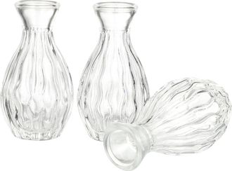 NUOBESTY 3 St&uuml;ck Aromatherapie Glas Diffusorflaschen 100ml rutschfest Transparent Wiederbef&uuml;llbare Duftspender f&uuml;r Wohnzimmer Bad Reisen