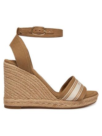 Tommy Hilfiger Espadrilles High Wedge Espad Webbing FW0FW09342 Beige