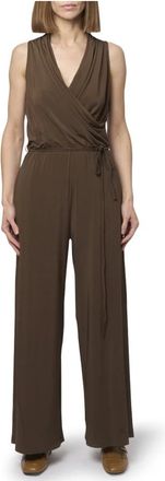 Max Mara Femme, Combinaisons et Ensembles, Brun, Taille: 42 FR Tuta Drappeggiata Wkdtropico